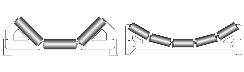 RKM Drop Down Trough Impact Idler Frames -With Easy Removal