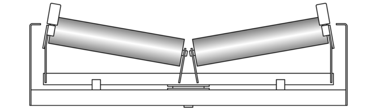 RKM Vee Return Trainer Idler Frames - Central Pivot Design